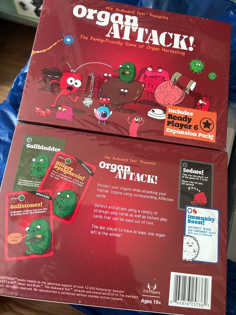 Organ Attack! - Card Games, Hobbies & Toys, Toys & Games on Carousell