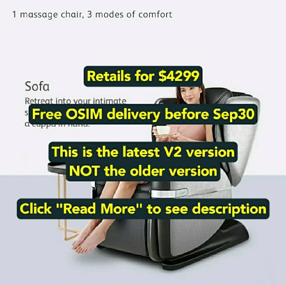 Osim uDivine V2 Massage Osimosim Chair New BRAND NEW, Health ...
