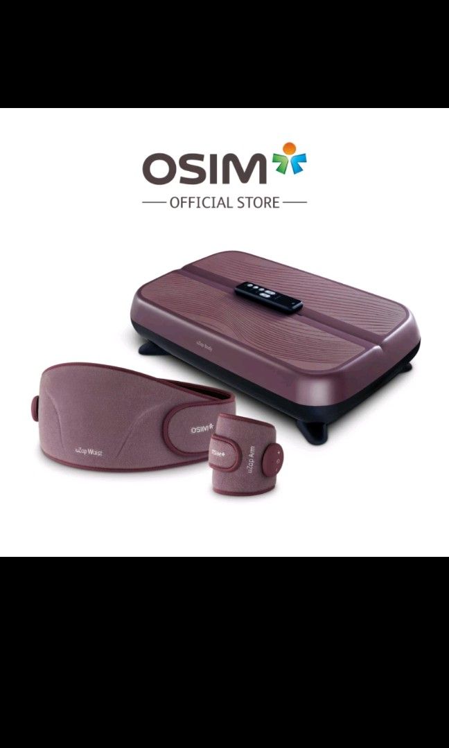 OSIM uZap Body Vibration Exercise Board + uZap Waist EMS Toning Belt ...