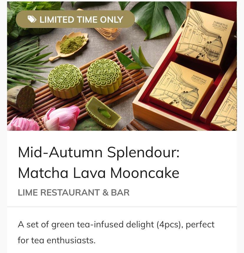 Parkroyal Mooncake Collection, Food & Drinks, Gift Baskets & Hampers on ...