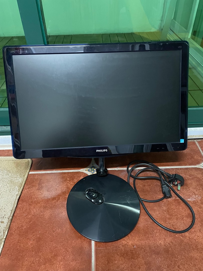 Philips 24寸 LCD Mon 液晶彩色顯示器, 電腦＆科技, 電腦周邊及配件, 電子屏幕 - Carousell
