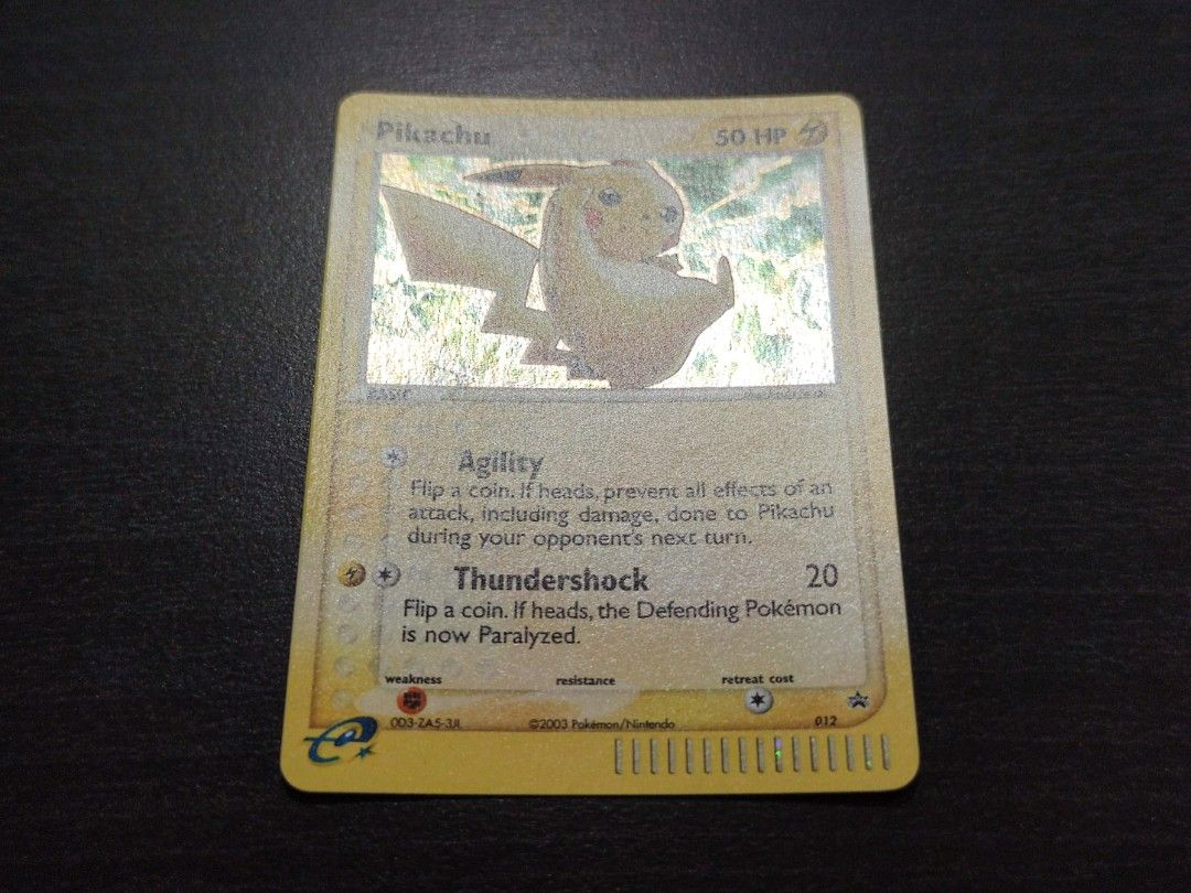 Pokemon Pikachu 012 Black Star Promo, Hobbies & Toys, Toys & Games on ...