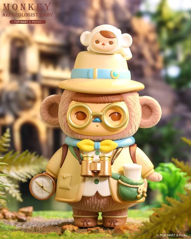 POPMART 200% Pucky Elf Planet Explorer - Little Monkey Archaeologist ...
