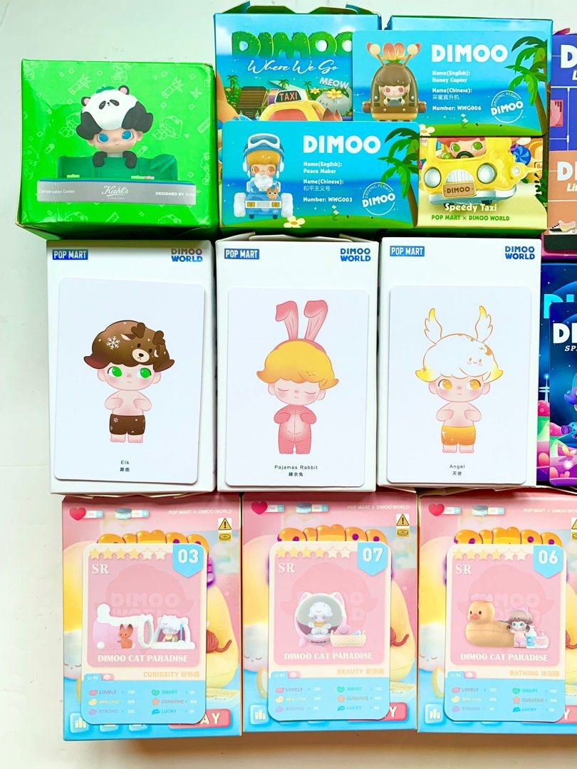 Popmart Dimoo Retro / Space / Cat Paradise Blind box, Hobbies & Toys ...