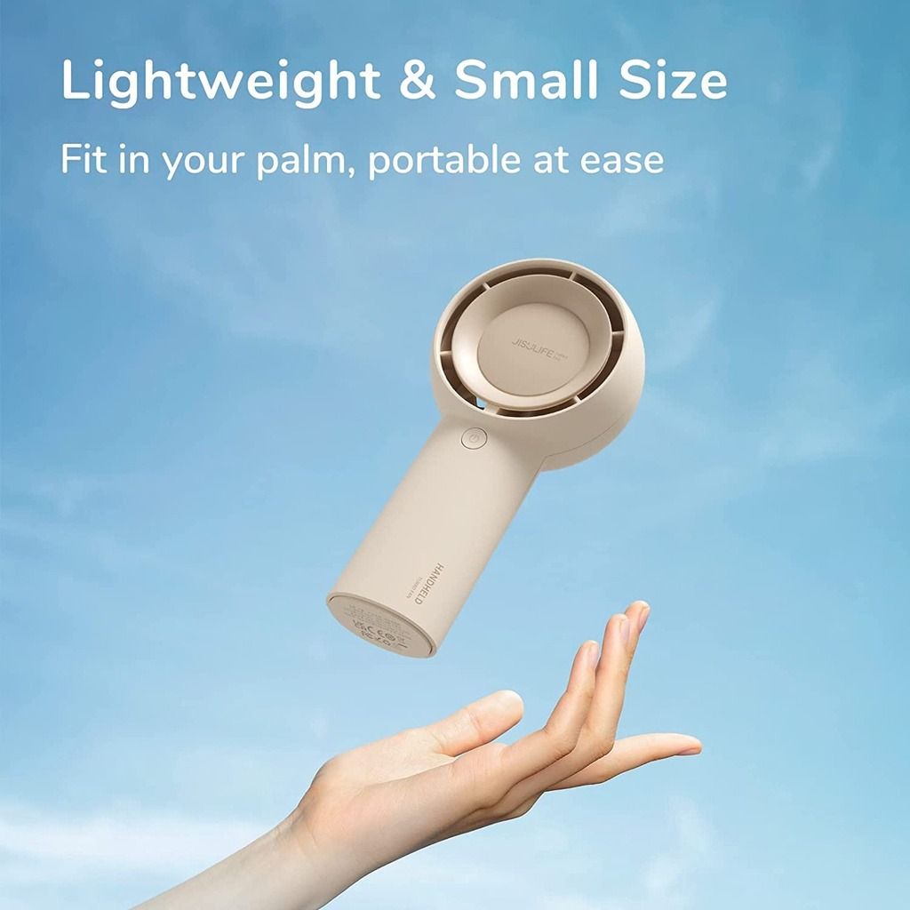 Portable Handheld Turbo Fan 4000mAh Type-C Charging 5-Speeds USB Fans ...