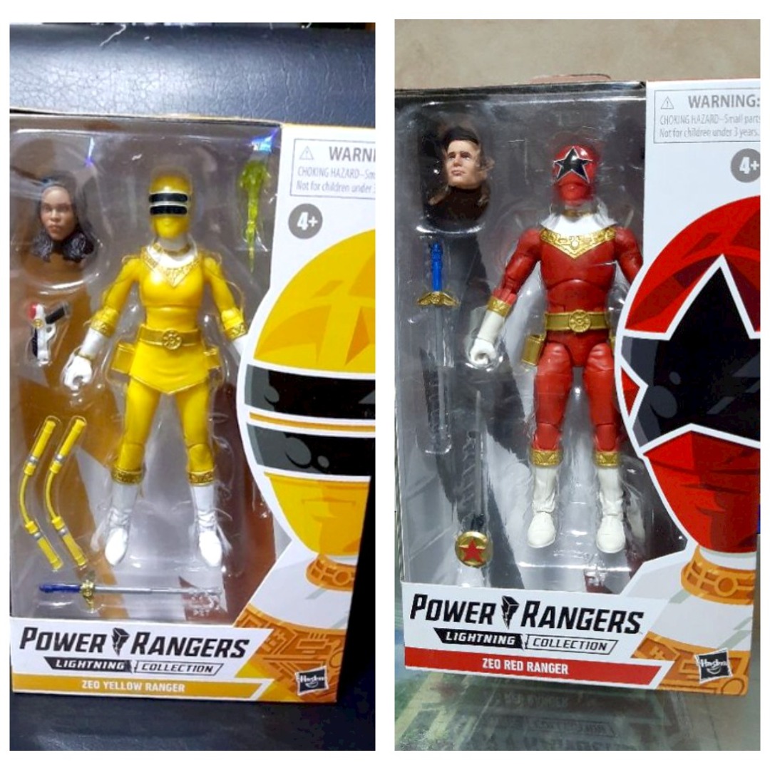 Power rangers lightning collection zeo red and zeo yellow set of 2 ...