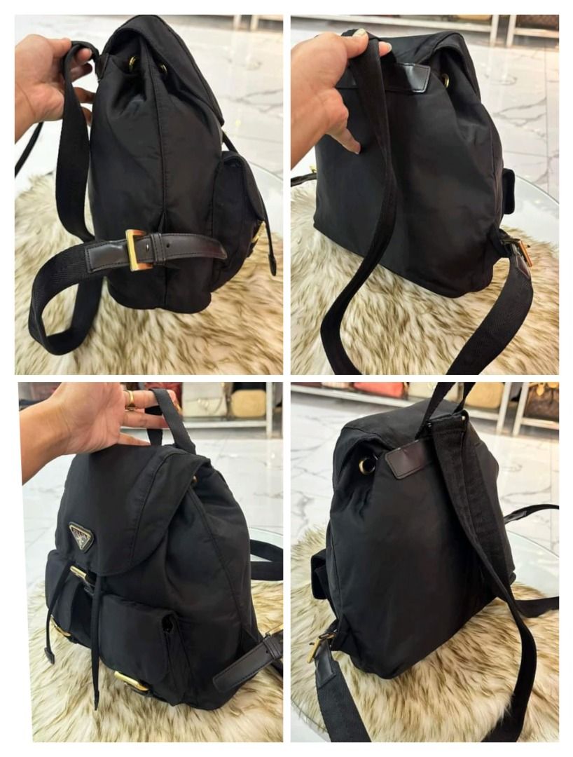 Prada Vela Colour Vera Ruck Sack Re-Nylon Saffiano Small Backpack ...