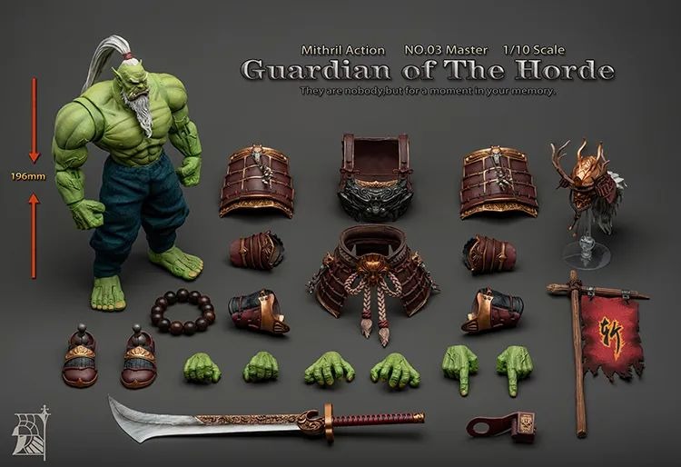 Mithril Action Studio 1/12 Guardian of Horde Master Sword Orc 8 inches ...