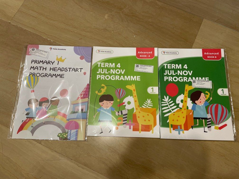 Primary 1 math exercise books by think academy, Hobbies & Toys, Books ...
