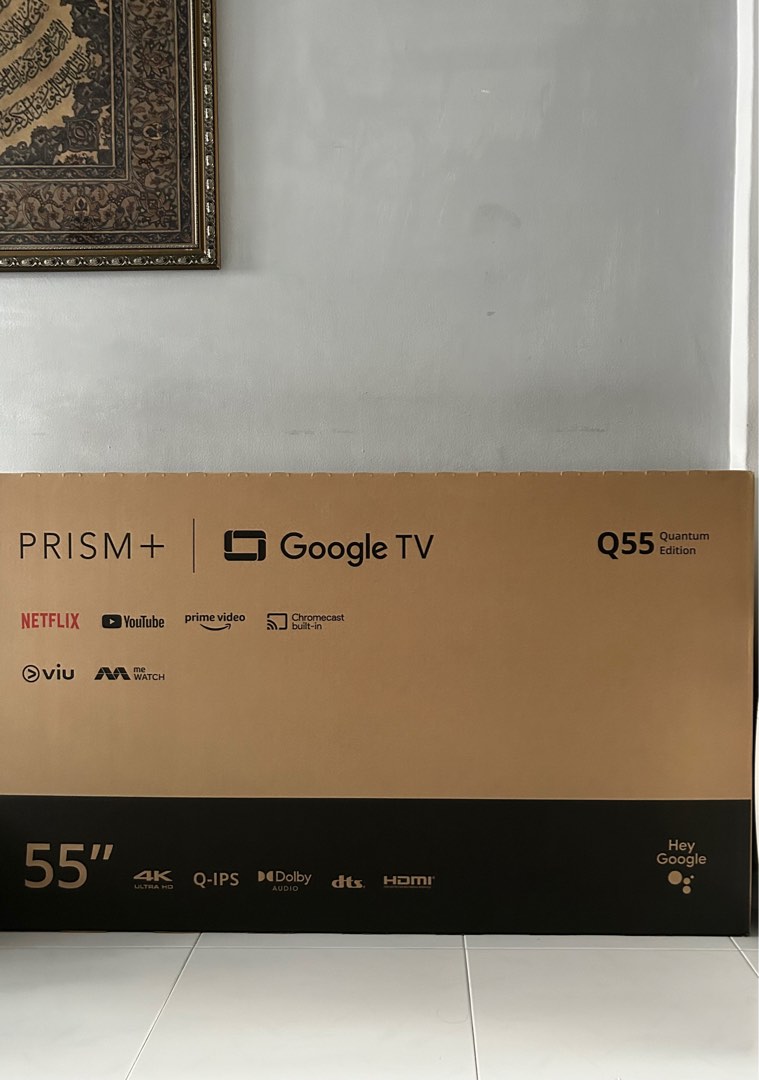 Prism + google tv Q55 quantum edition, TV & Home Appliances, TV ...