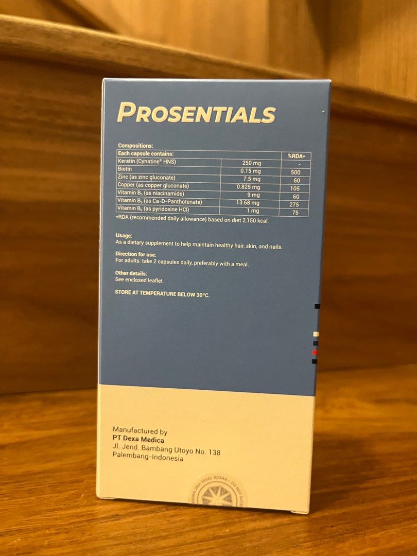 Prosentials, Health & Nutrition, Health Supplements, Vitamins ...