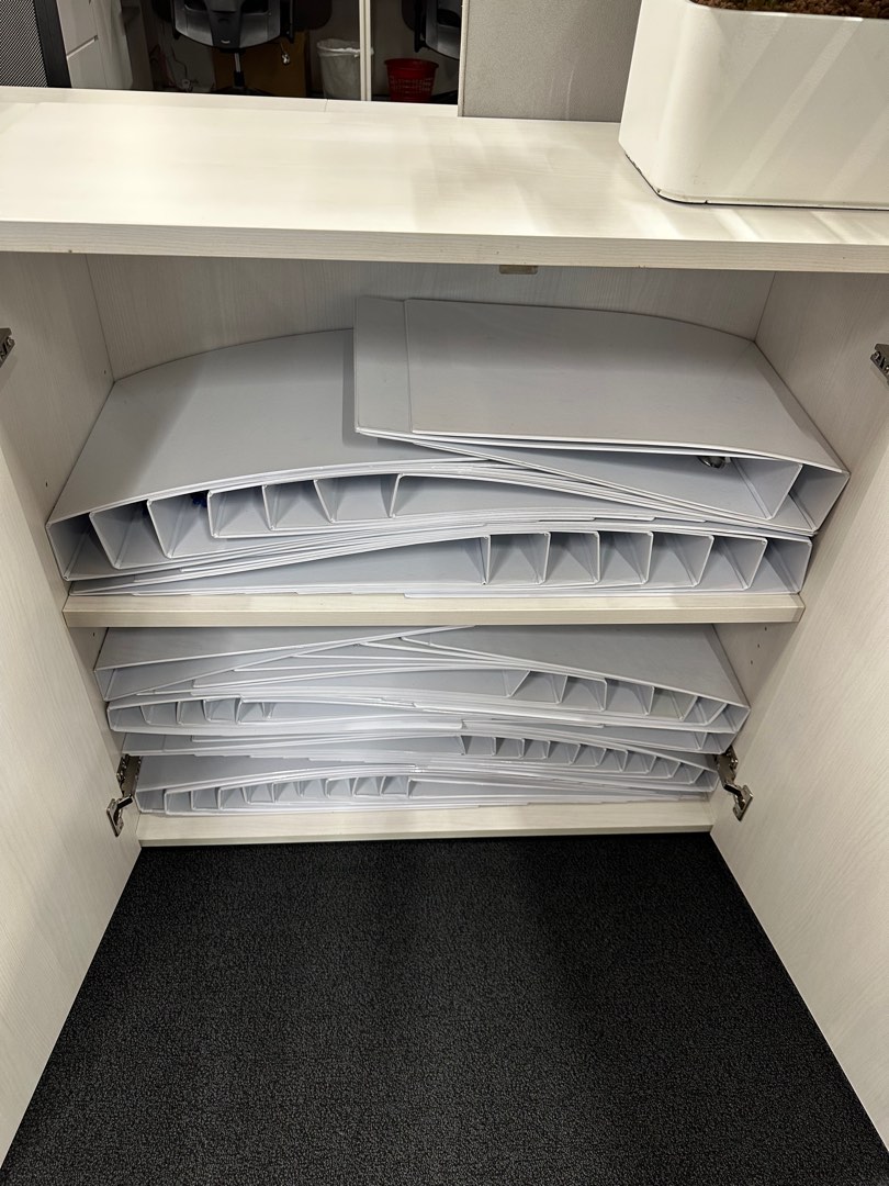 (Yamano) PVC 2 D Ring File with Lamination White Landscape A3 Size, 2 ...