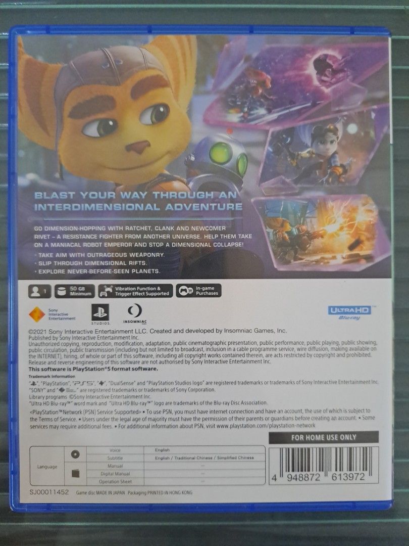 Ratchet and Clank PS5 Disc, Video Gaming, Video Games, PlayStation on ...