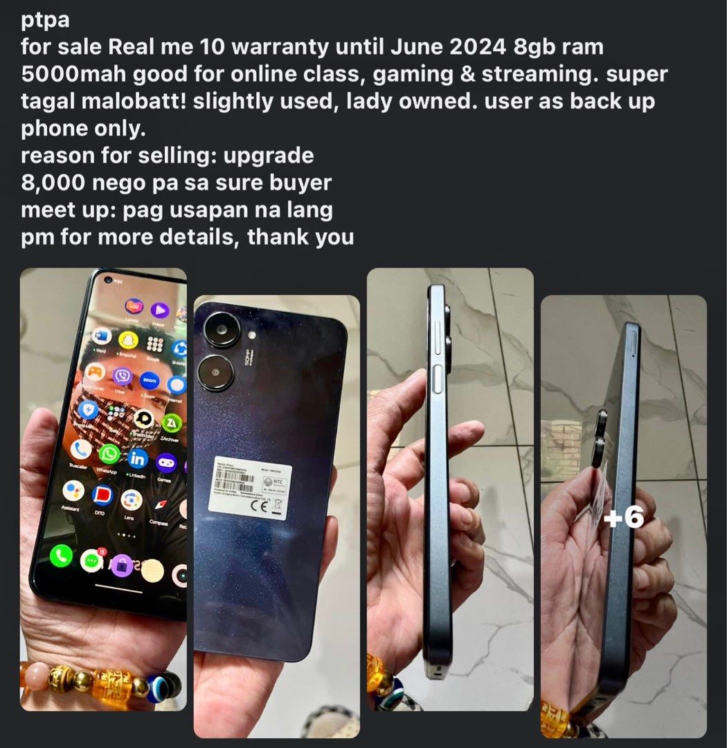 Real Me 10 with warranty until June 2024, Mobile Phones & Gadgets ...