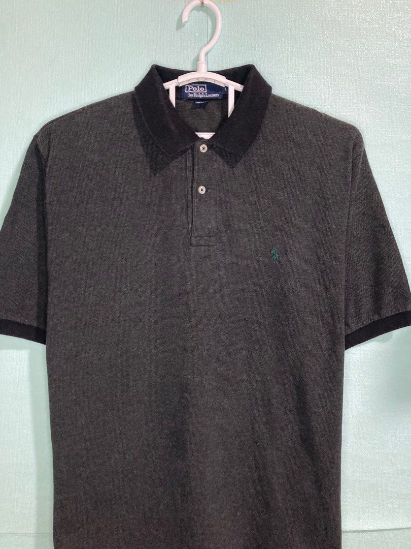 RL Charcoal Polo Shirt, Men's Fashion, Tops & Sets, Tshirts & Polo ...