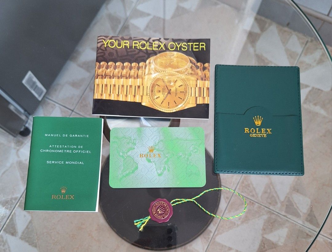 Rolex watch box with extras, Luxury, Watches on Carousell