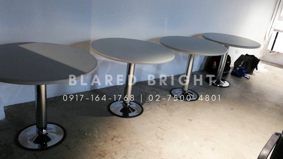 Round Table - Light Gray Top | Office Furniture Partition ..v ...