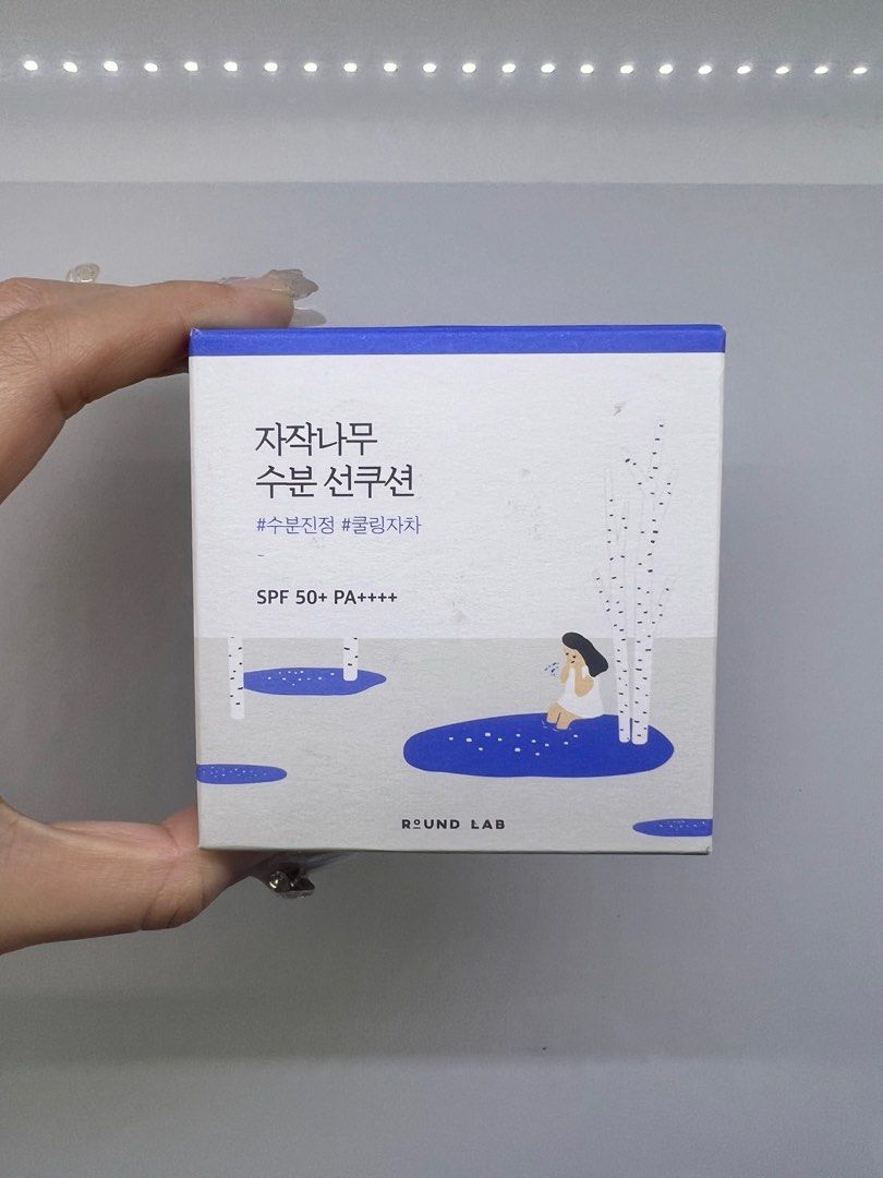 RoundLab Birch Moisturizing Sun Cushion SPF 50+ PA++++ 15g, Beauty ...