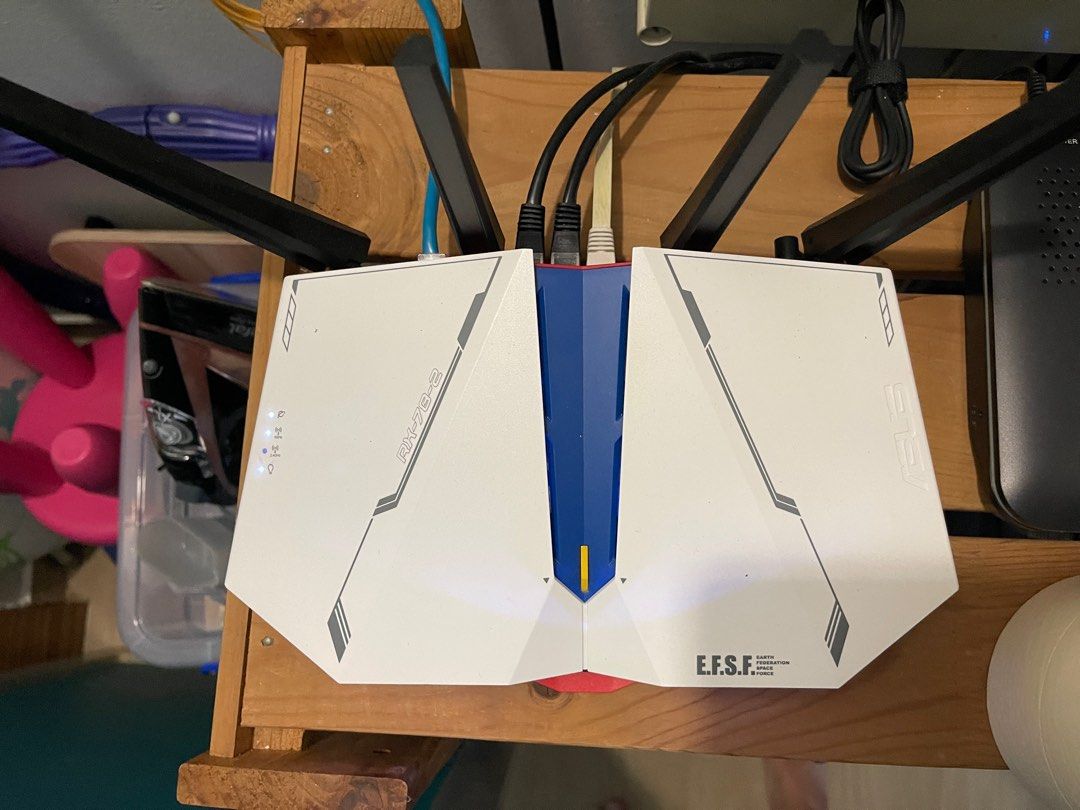 RT-AX82U Gundam Edition wifi router, Computers & Tech, Parts ...