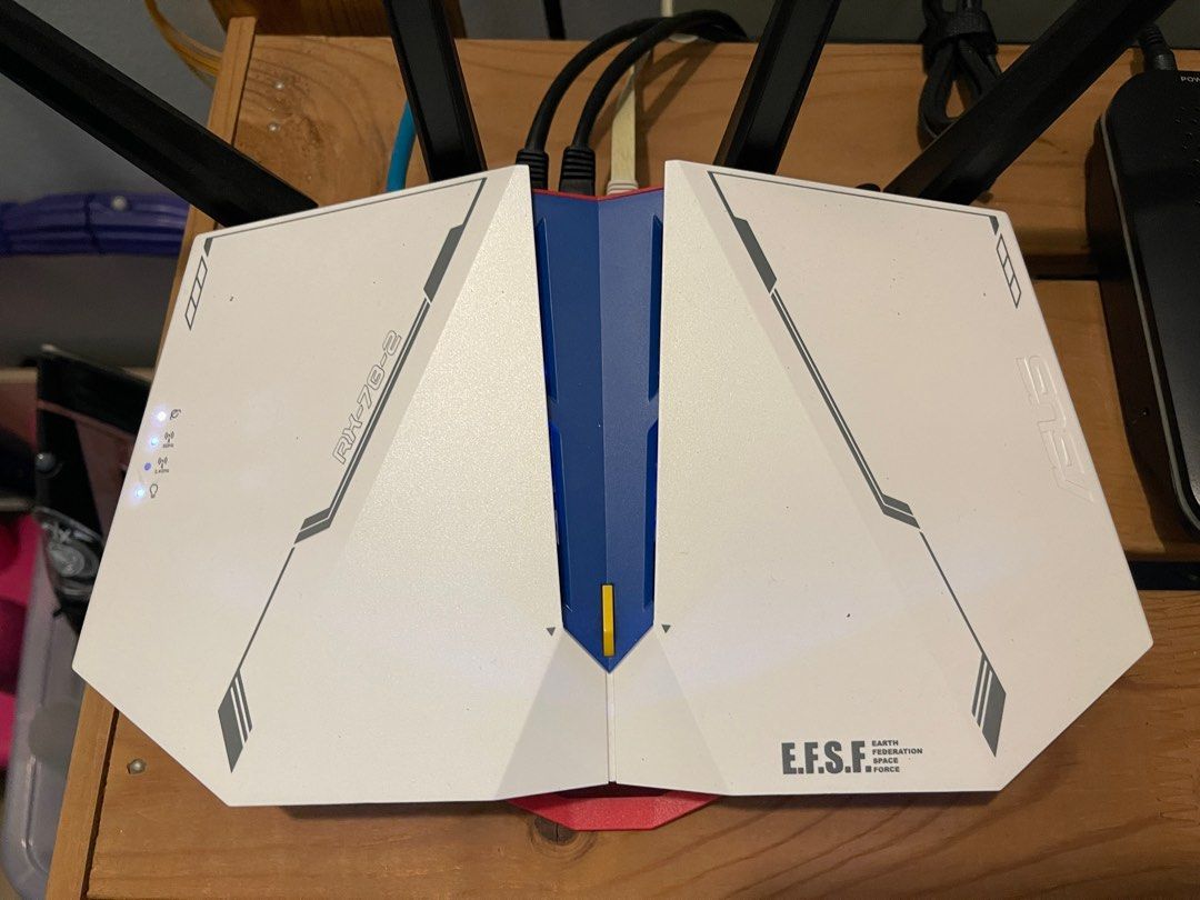 RT-AX82U Gundam Edition wifi router, Computers & Tech, Parts ...