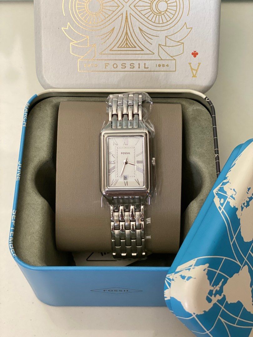 Fossil Raquel Three-Hand Date Stainless Steel Watch (26mm) ES5306 ...