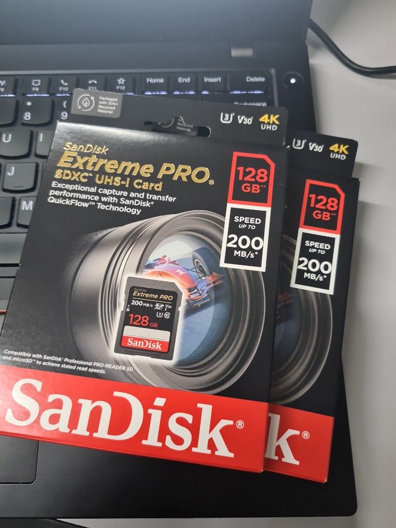 SANDISK EXTREME PRO 128gb SD XC UHS-1 CARD 4K, Mobile Phones & Gadgets, Mobile & Gadget ...