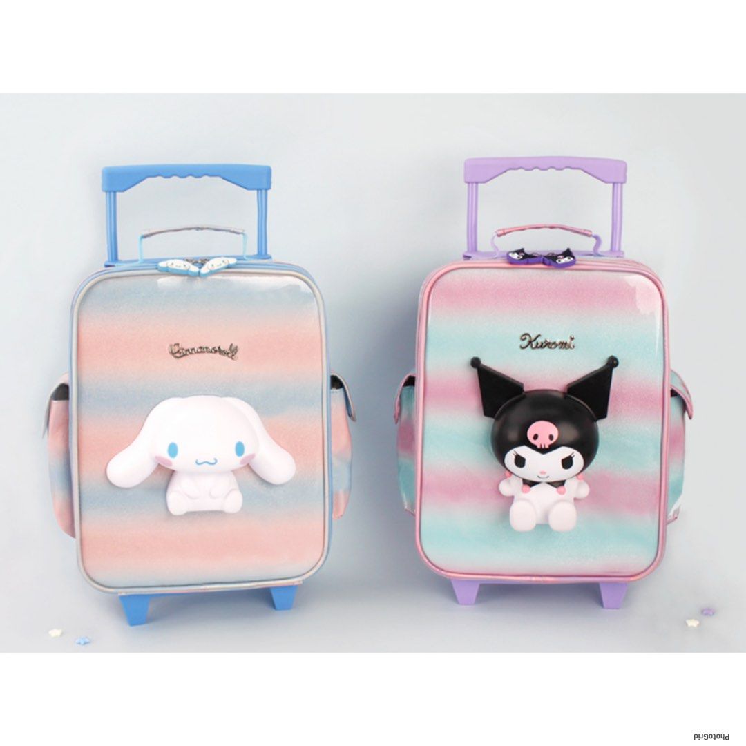Sanrio Kuromi Cinnamoroll kawaii squishy trolley bag, Hobbies & Toys ...