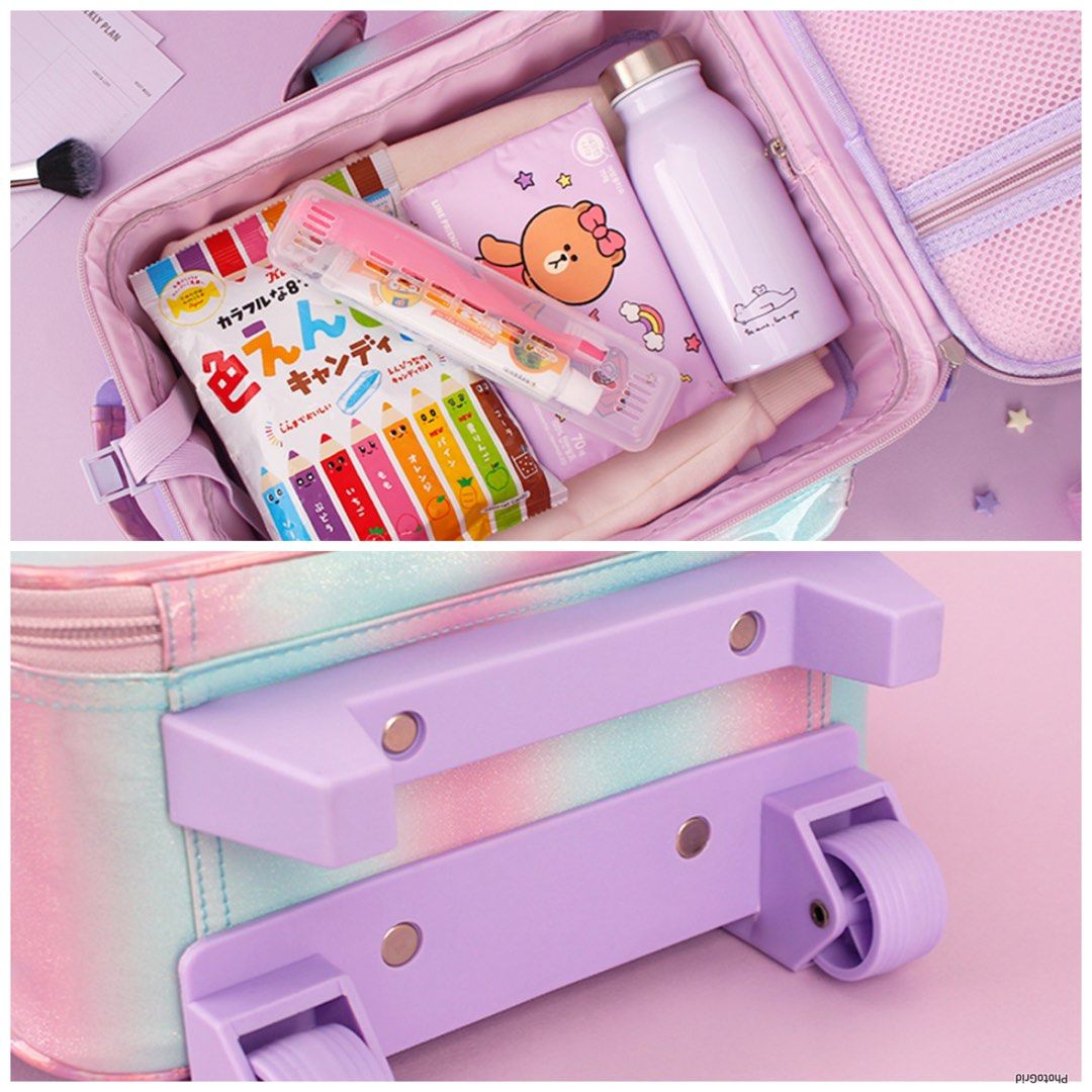 Sanrio Kuromi Cinnamoroll kawaii squishy trolley bag, Hobbies & Toys ...