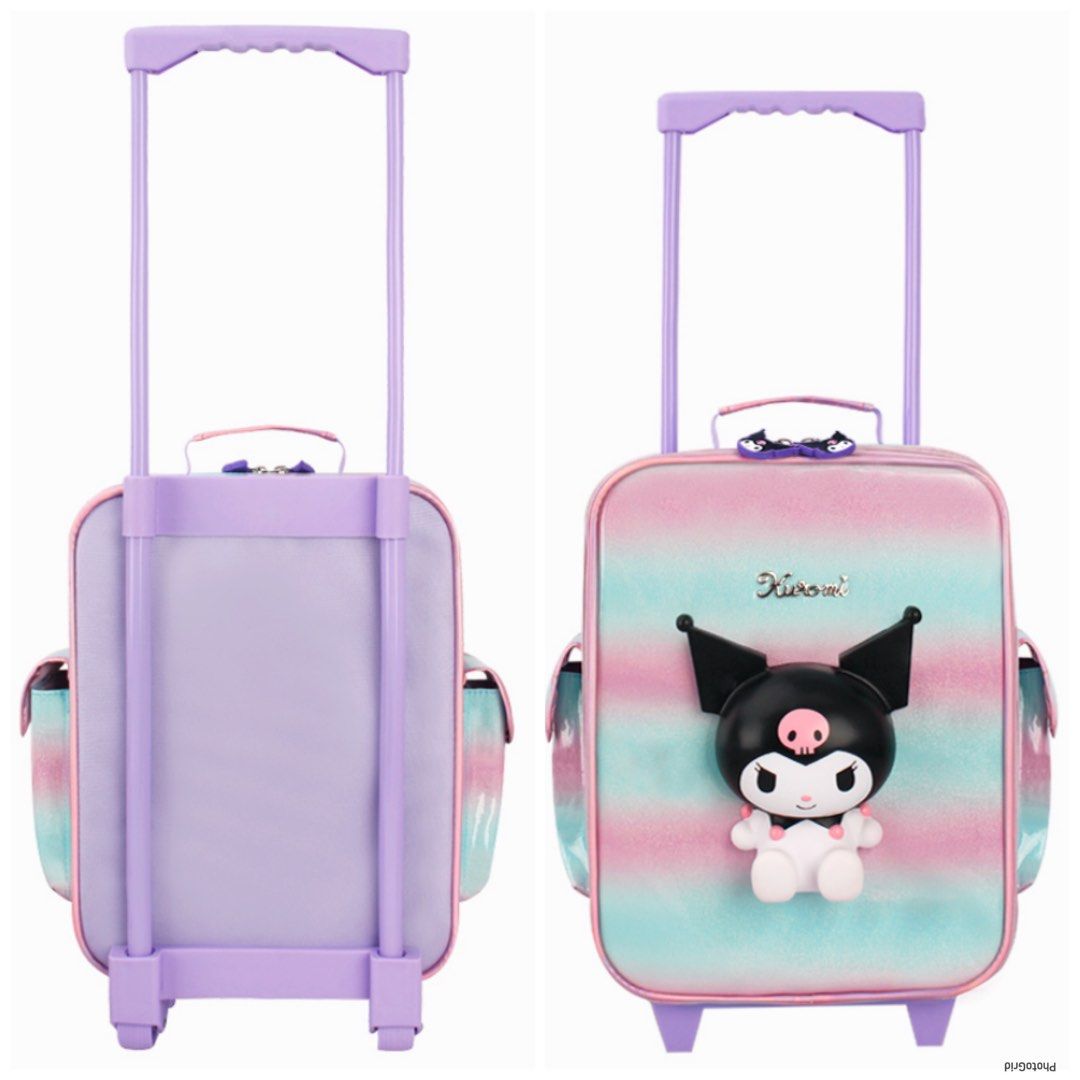 Sanrio Kuromi Cinnamoroll kawaii squishy trolley bag, Hobbies & Toys ...
