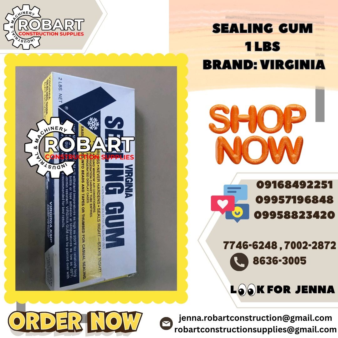 sealing gum 2lbs, Commercial & Industrial, Construction Tools ...