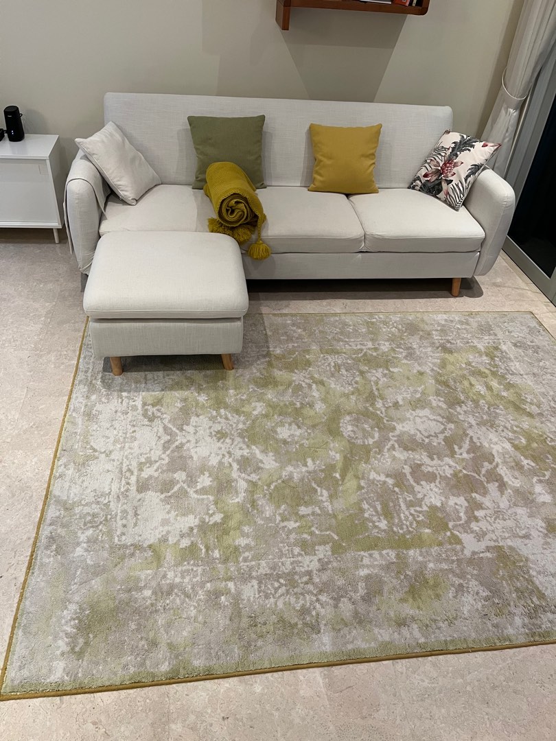 Seater sofa bed+ottoman+carpet, Furniture & Home Living, Furniture ...