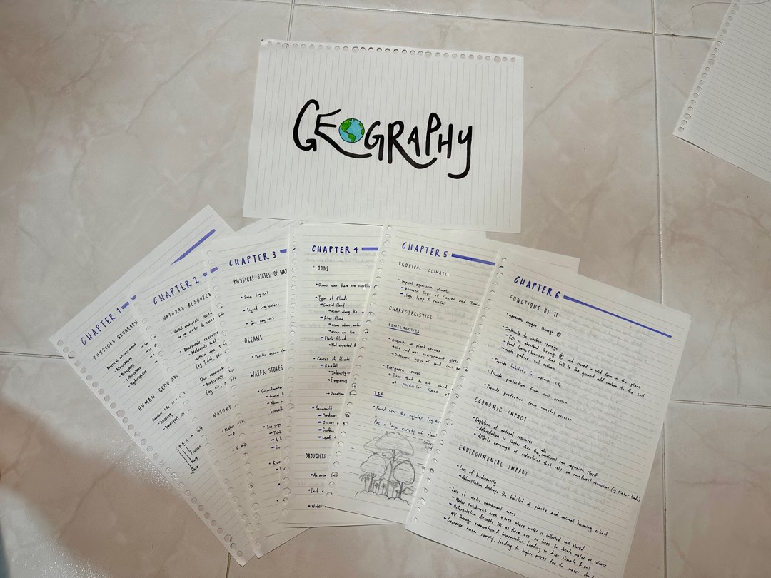 SEC 1 GEOG NOTES, Hobbies & Toys, Books & Magazines, Assessment Books ...