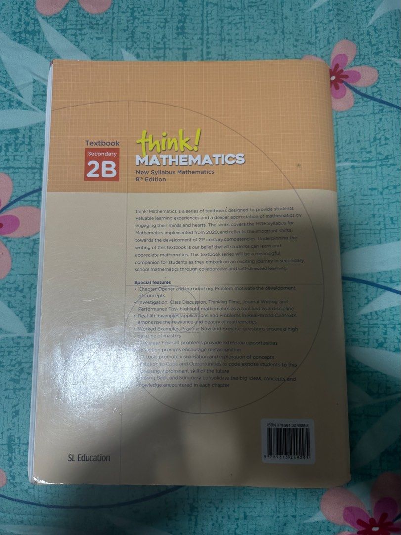 Sec 2 Maths Textbook 2B Express, Hobbies & Toys, Books & Magazines ...