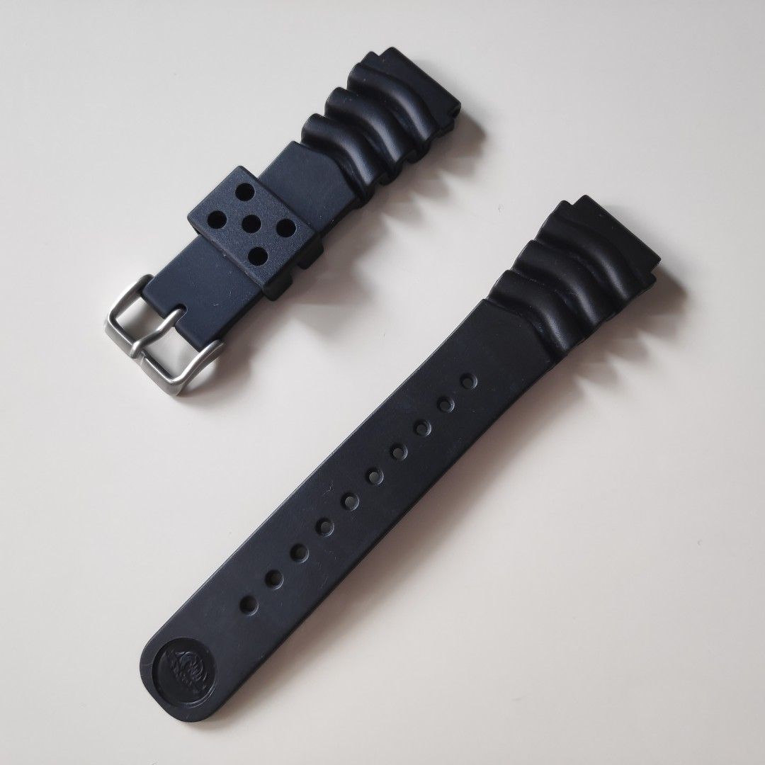 SEIKO Original & Genuine Z22 Rubber Watch Strap 22mm - Brand New, Men's ...