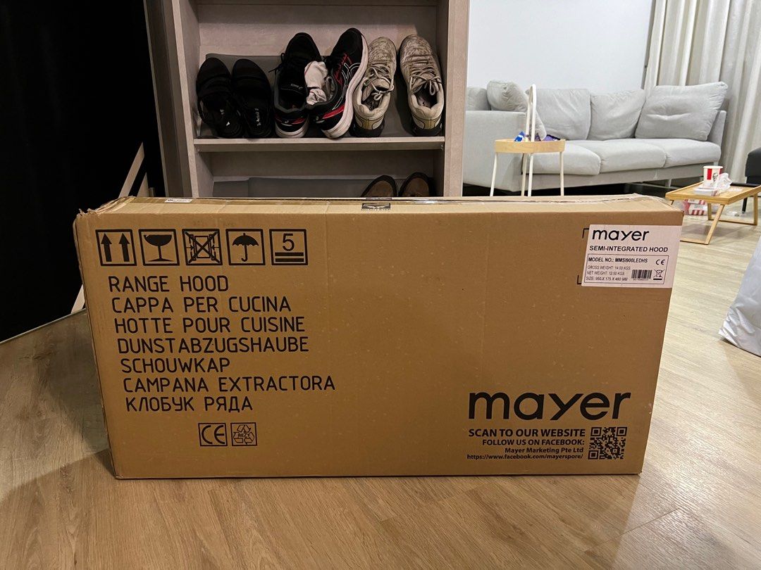 Semi Integrated Slimline Cooker Hood (90cm), TV & Home Appliances ...