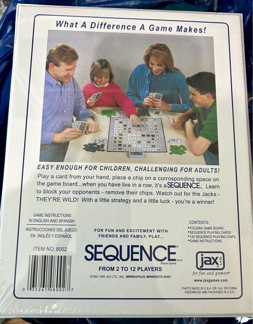 Sequence Board Games, Hobbies & Toys, Toys & Games on Carousell