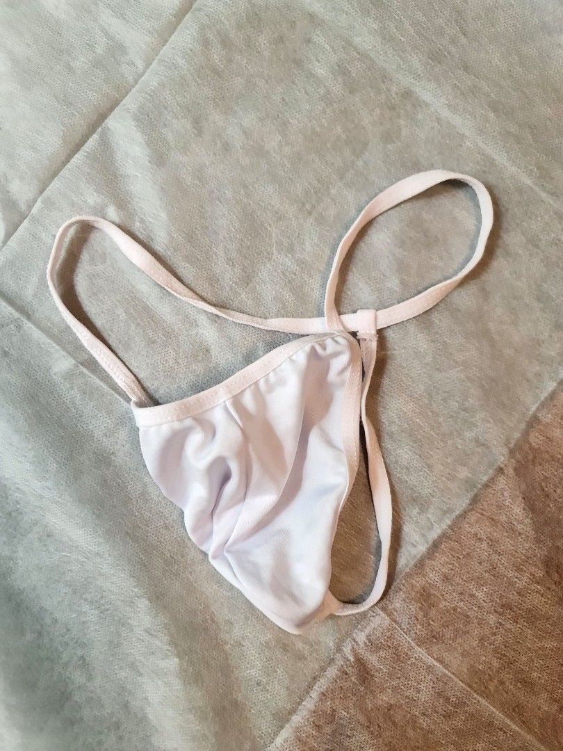 Sexy Men's White G-string Underwear on Carousell