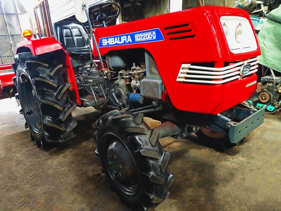 Shibaura SD2200-D Farm Tractor w Rotavator 22hp from japan, Commercial ...