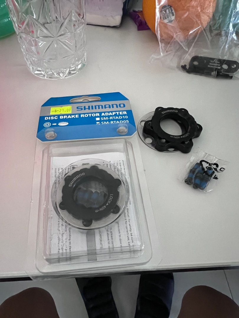 Shimano 6bolt to center lock adapter, Sports Equipment, Bicycles ...