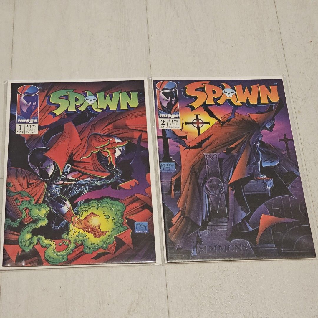 Spawn #1 #2 Issue 1 and 2 Comic Todd McFarlane First Appearance ...