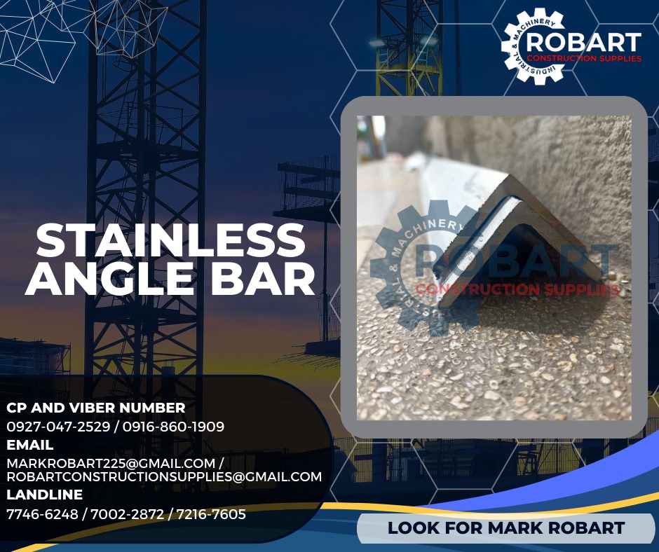 Stainless Steel Angle Bar, Commercial & Industrial, Construction ...