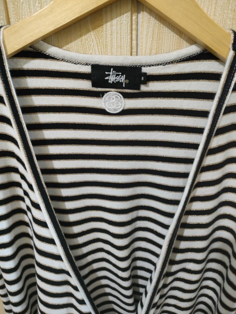 Stussy outer // stripe, Fesyen Wanita, Pakaian Wanita, Baju Luaran di ...