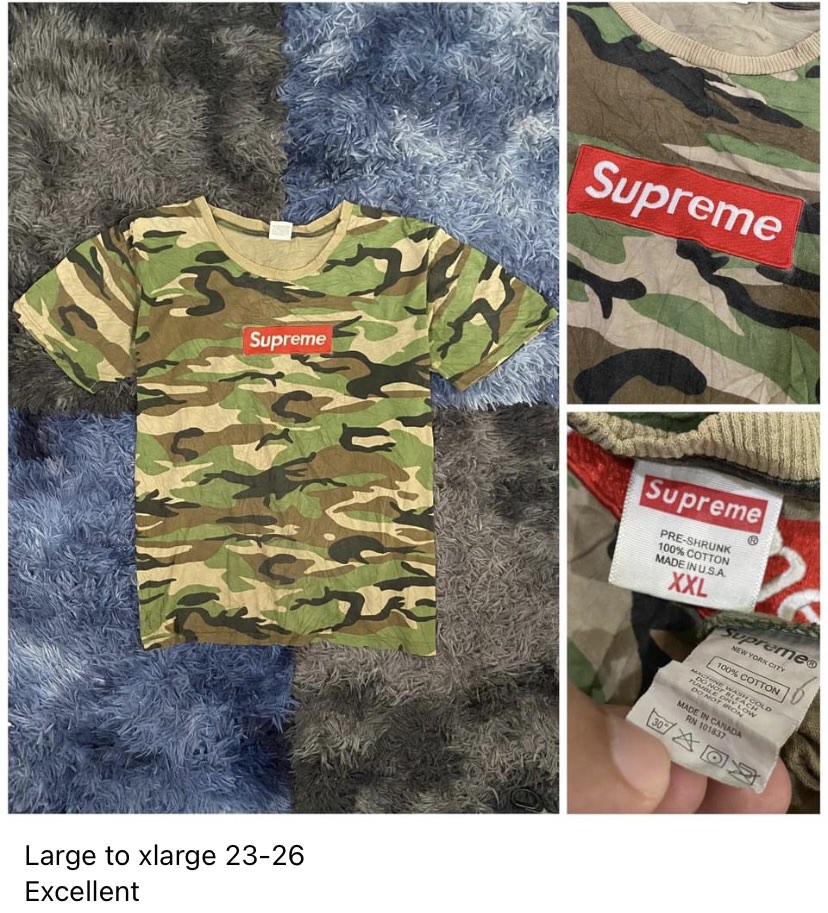 Supreme camou, Men's Fashion, Tops & Sets, Formal Shirts on Carousell