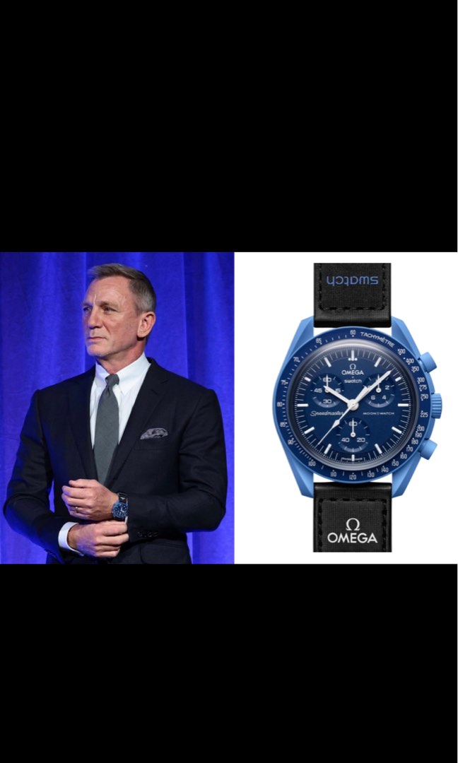 Swatch x Omega Neptune Moonshine, Luxury, Watches on Carousell