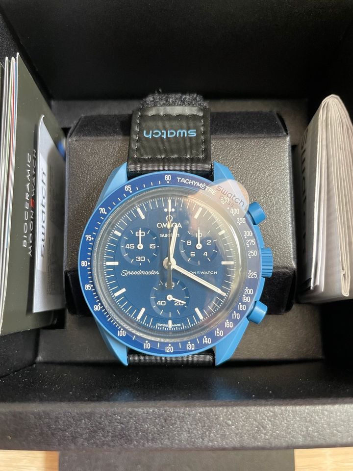 Swatch x Omega Neptune Moonshine, Luxury, Watches on Carousell