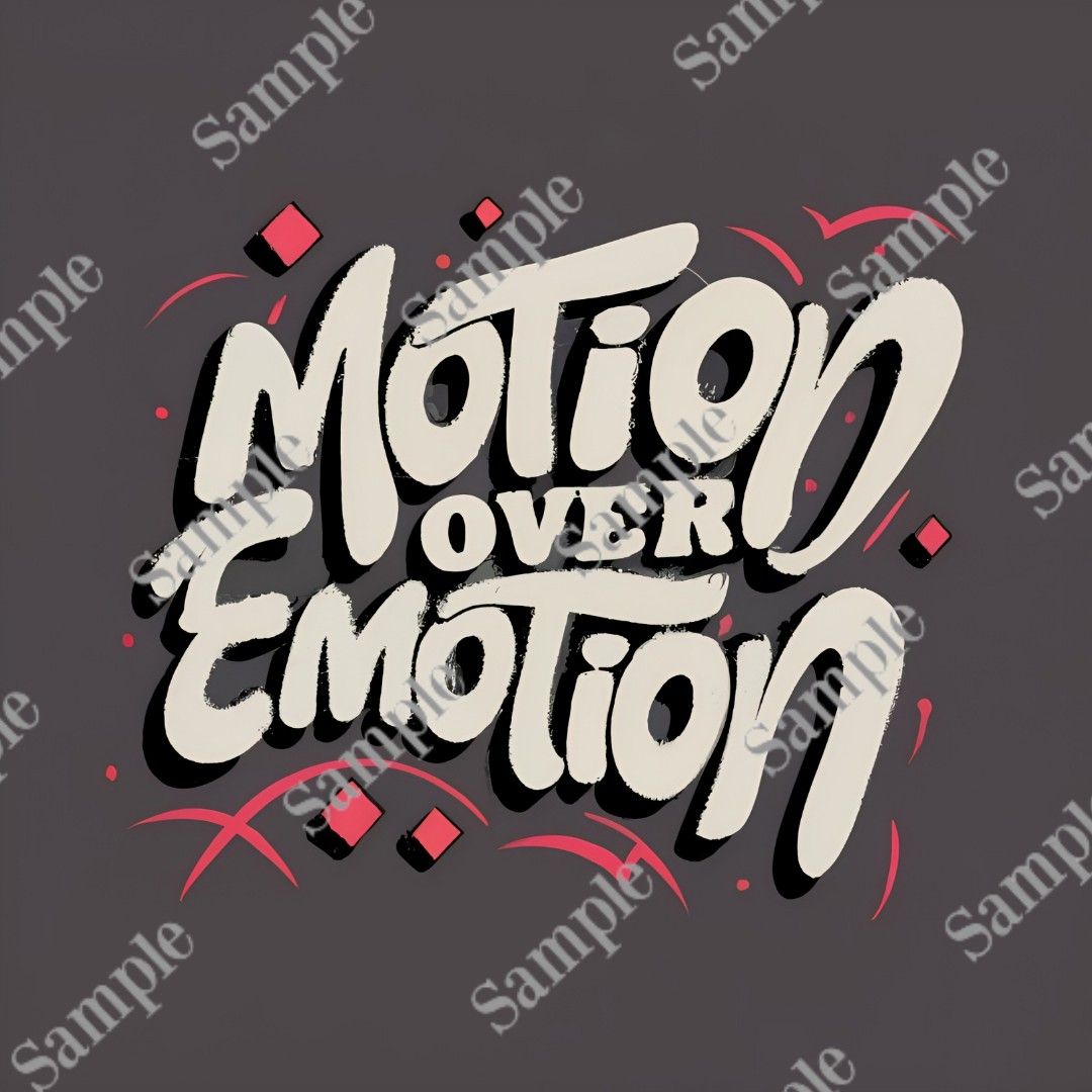 T- Shirt design(Motion over emotion), Men's Fashion, Tops & Sets ...