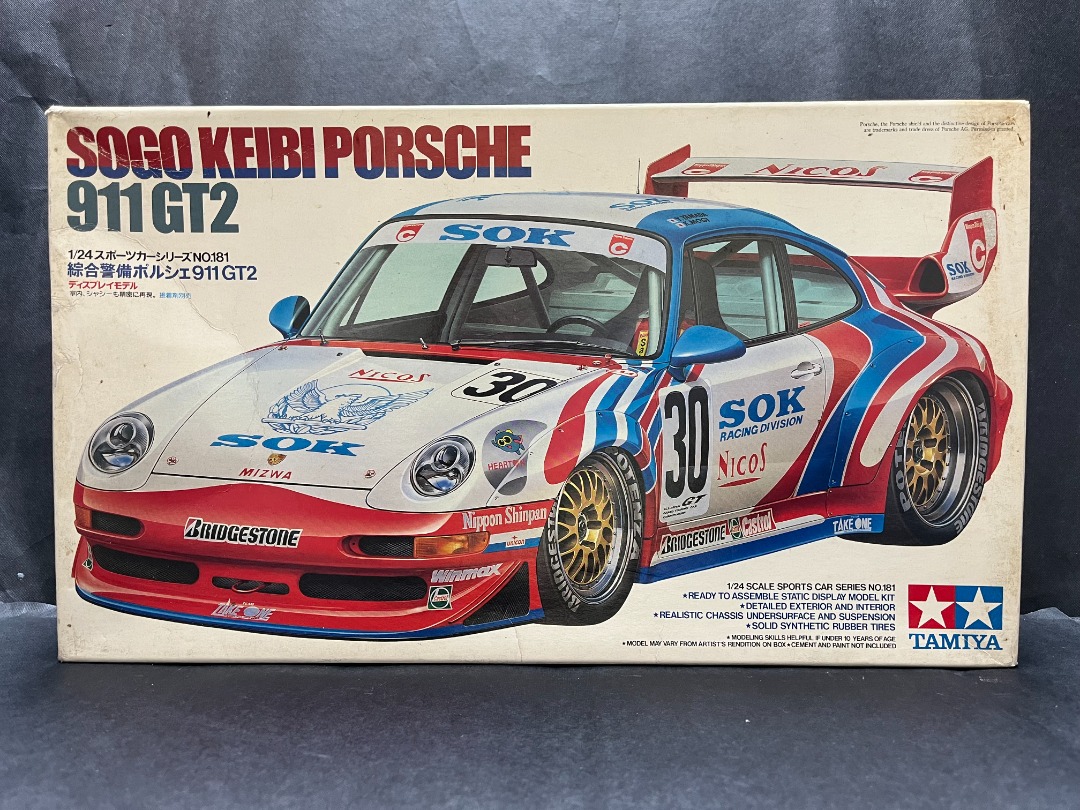 Tamiya 1/24 Sogo Keibi Porsche 911 GT2 Model Kit, 興趣及遊戲, 玩具 & 遊戲類 ...