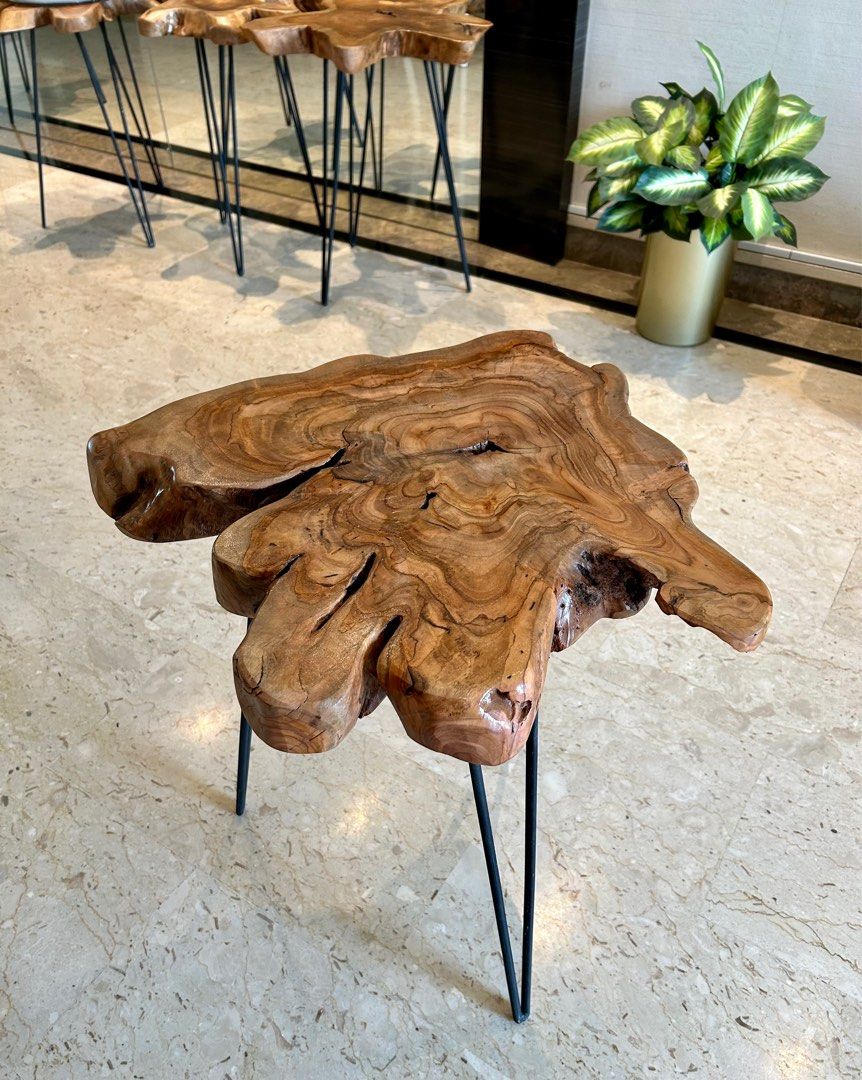 Teak Wood Side Table, Furniture & Home Living, Furniture, Tables & Sets ...