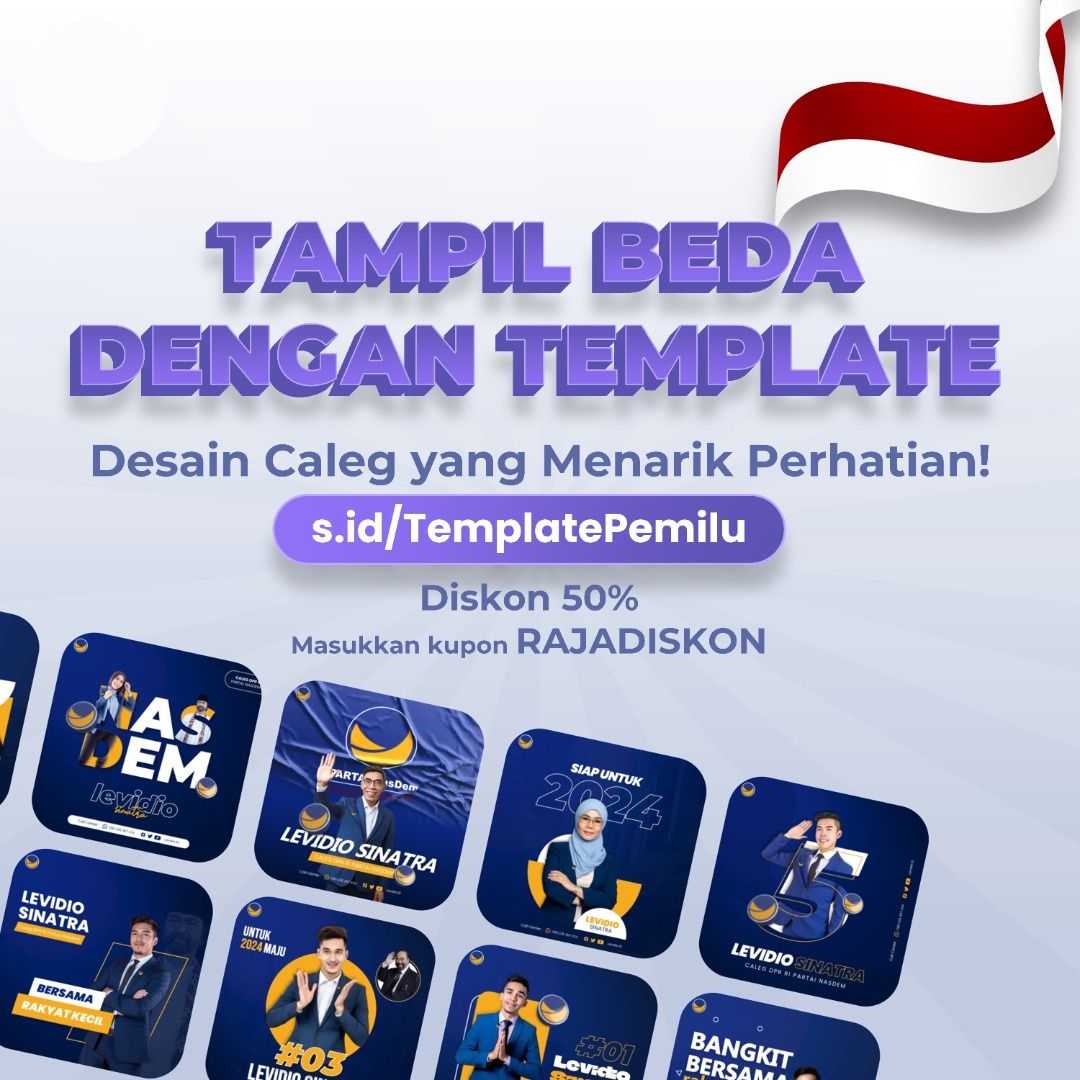 Template Partai Politik dan Caleg Terlengkap Bisa edit Lewat CANVA ...