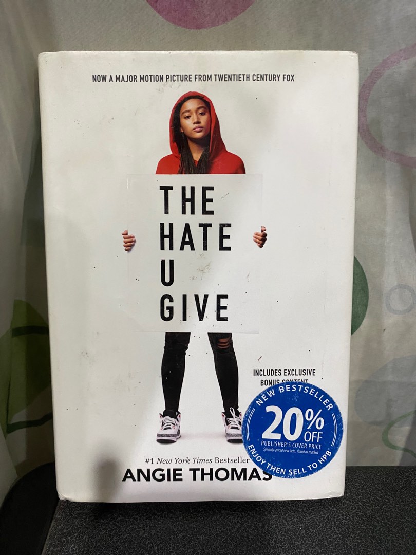the hate u give by angie thomas hardbound, Hobbies & Toys, Books ...